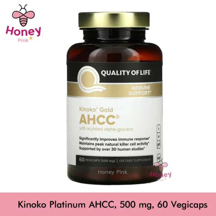 Quality of Life Labs, Kinoko Gold AHCC, 500 mg, 60 Vegicaps | Lazada.co.th