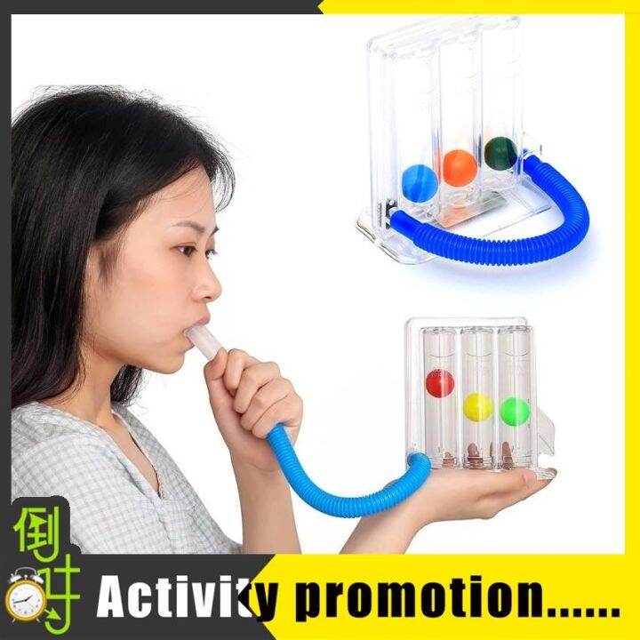 Deep Breathing Lung Exerciser 3Ball Incentive Spirometer Respiration ...