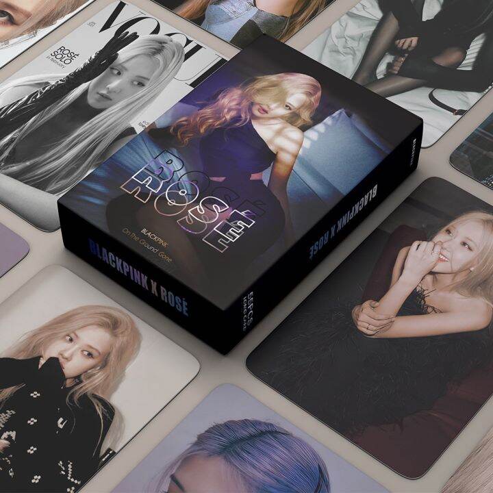 54pcs Set Kpop Blackpink Rose Solo Photocard Lomo Cards Lazada Indonesia