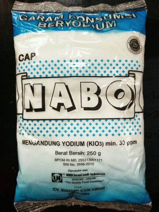 GARAM KONSUMSI BERYODIUM merk NABO | Lazada Indonesia