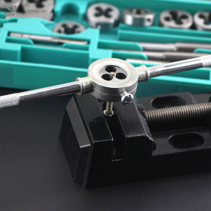 T-One 8pcs Metric Tap and Die Set with 7 Dies M3-M12 Both Coarse and ...