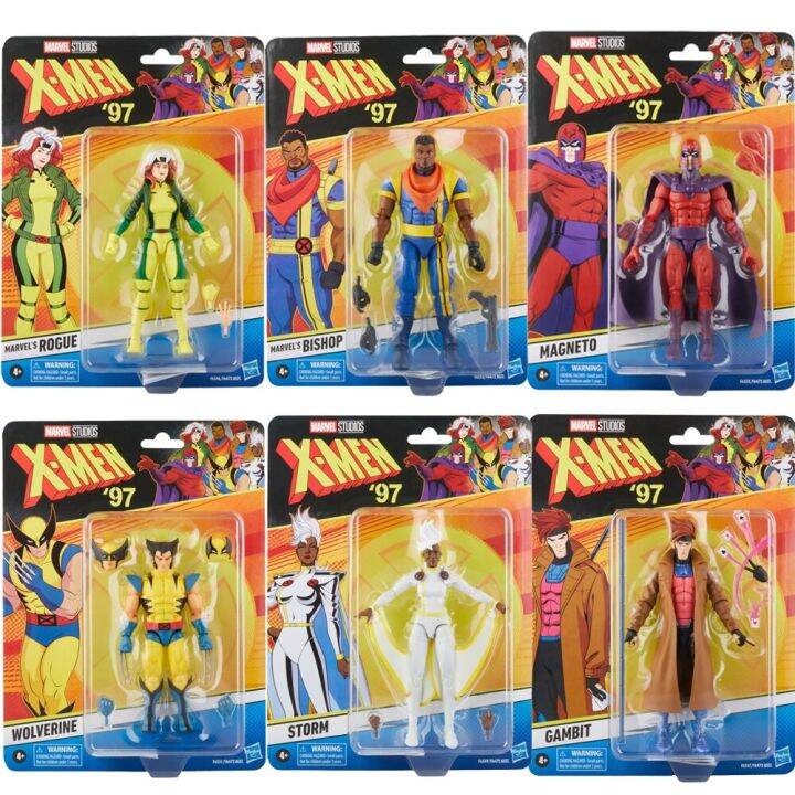 Hasbro Marvel Legends Series X-Men Marvel Rogue Bishop Storm Magneto Wolverine Gambit 6 Inch ...