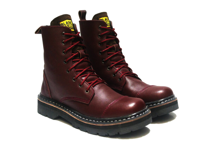 Sepatu Boots Pria Black Master Tinggi Safety Ujung Besi Kulit Brodo ...