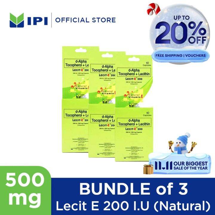 Lecit E 200 I.U (Natural) 10s [Bundle of 3] | Lazada PH