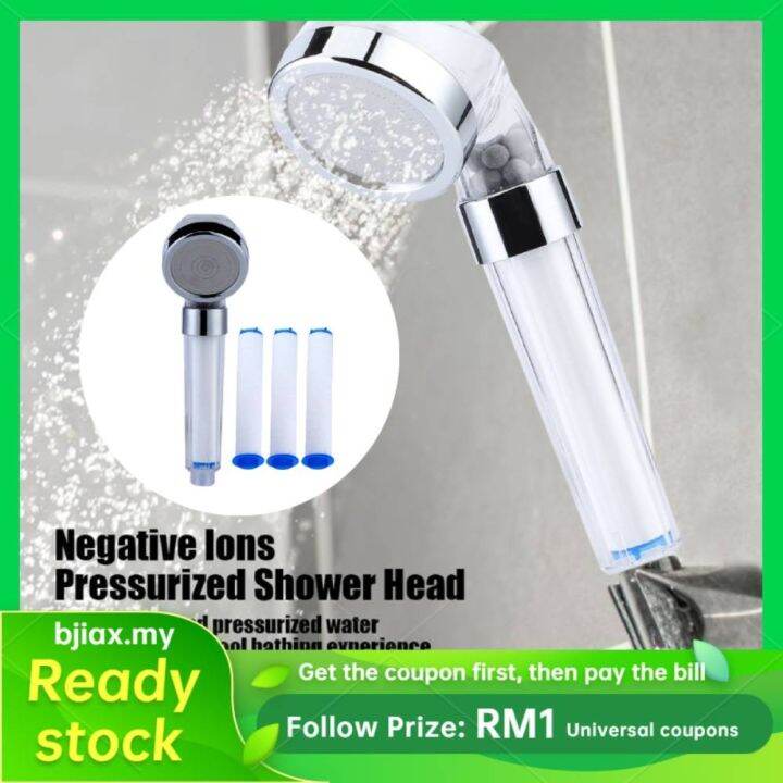 ⚡fast Deliver⚡ Bjiax Negative Ions Pressurized Handheld Shower Head