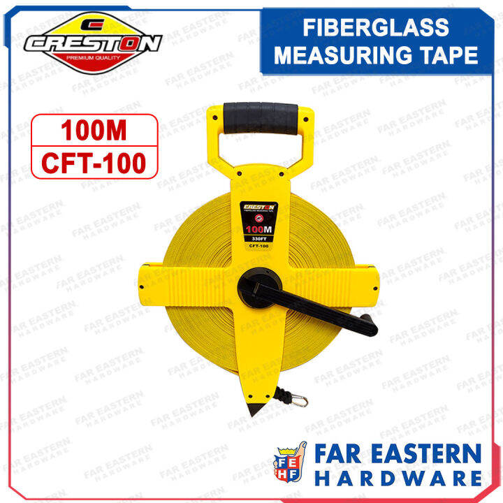 CRESTON Fiberglass Measuring Long Tape 100m CFT-100 CRHT | Lazada PH