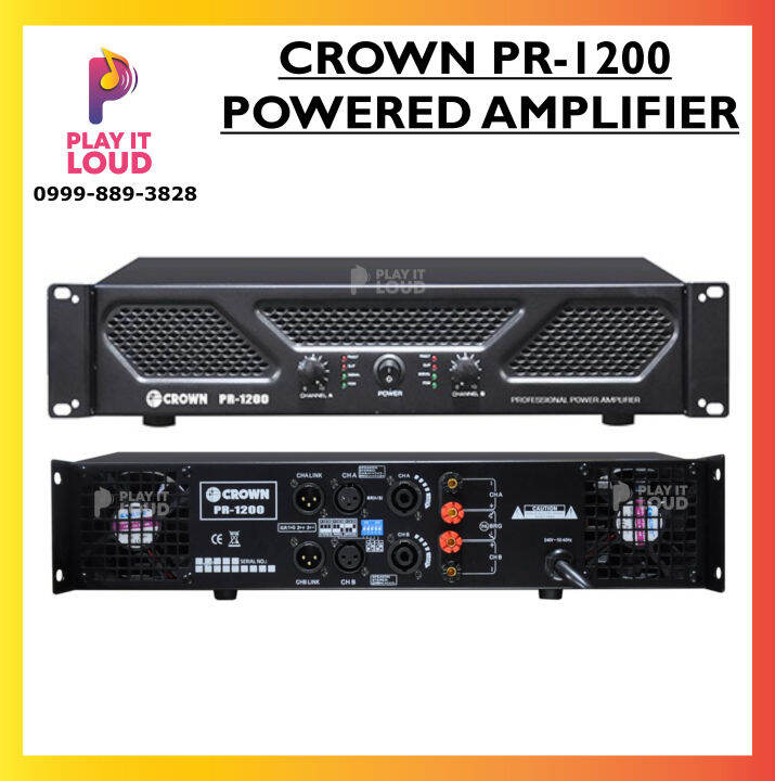CROWN PR-1200 POWER AMPLIFIER 1200WATTS PREMIUM SERIES | Lazada PH
