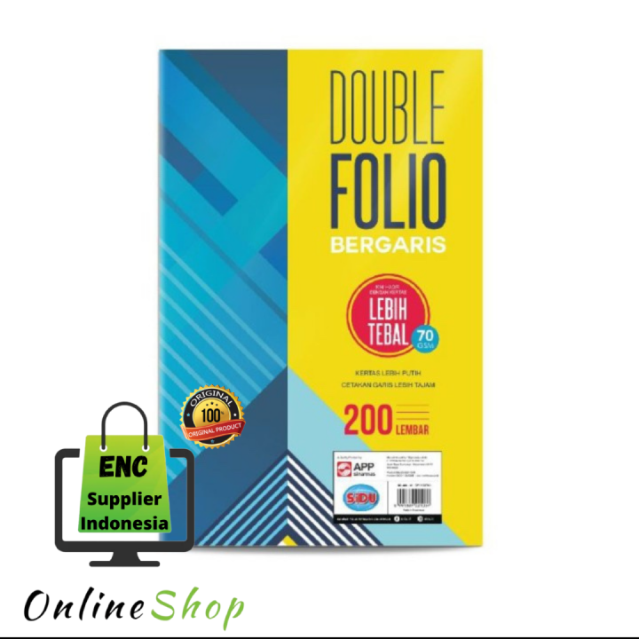 sidu 200 lembar Kertas double folio garis sinar dunia dbl b 200 lembar ...