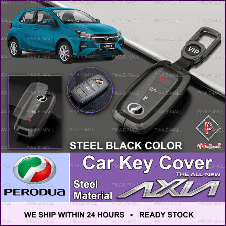 [STEEL] All New Perodua Axia 2023 Key Cover Keyless Remote Car Key Case ...