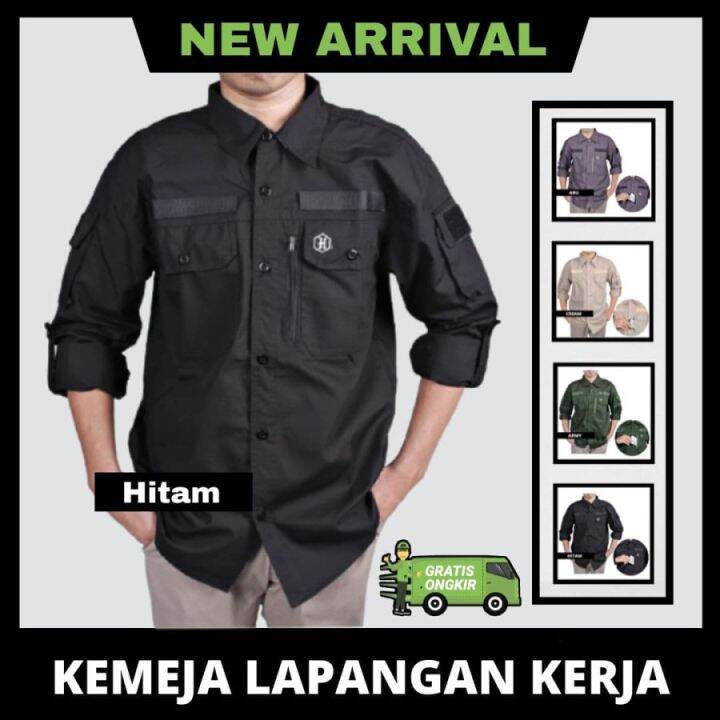 Kemeja PDL Lapangan Tactical Lengan panjang baju pdh taktikal outdoor | Lazada Indonesia