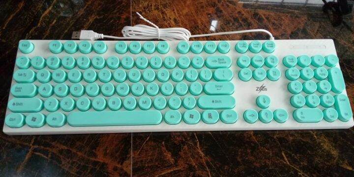 Zeus K-100 Retro Round Keyboard Keys For Gaming And Office - Online ...