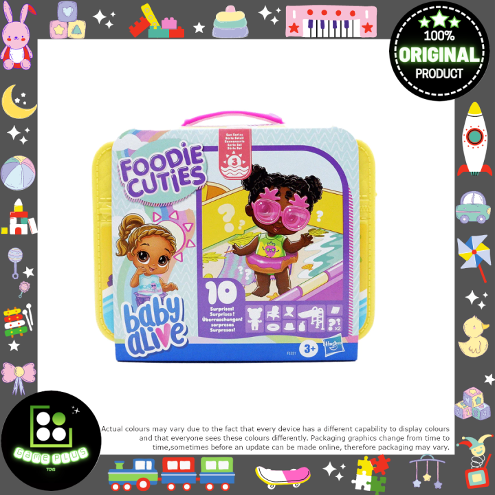 Baby Alive Foodie Cuties 10 Surprises in Portable Case 3-Inch Doll and ...