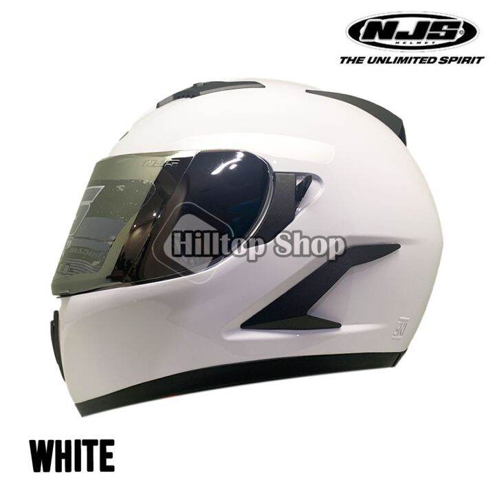 Helm NJS Shadow Solid Full Face DV Helmet | Lazada Indonesia