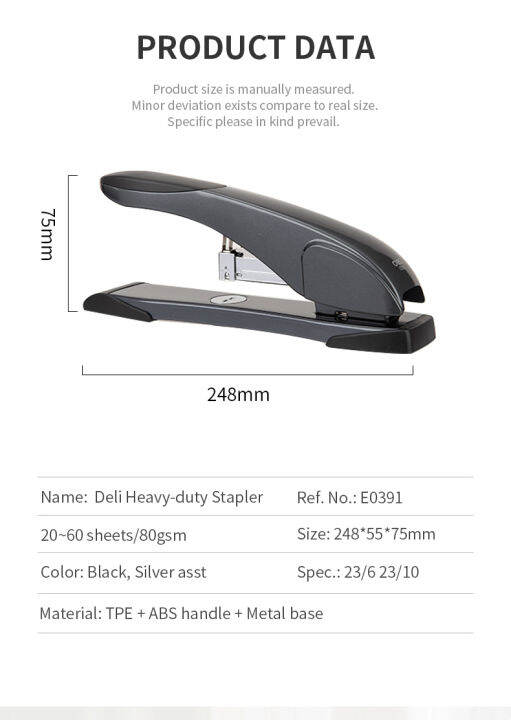 Stapler Deli Heavy Duty - E0391 | Lazada Indonesia