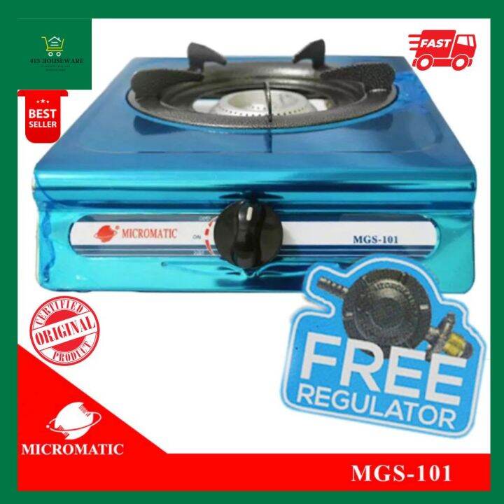 Micromatic MGS-101 Single Burner Gas Stove with Regulator Kalan Lutuan ...