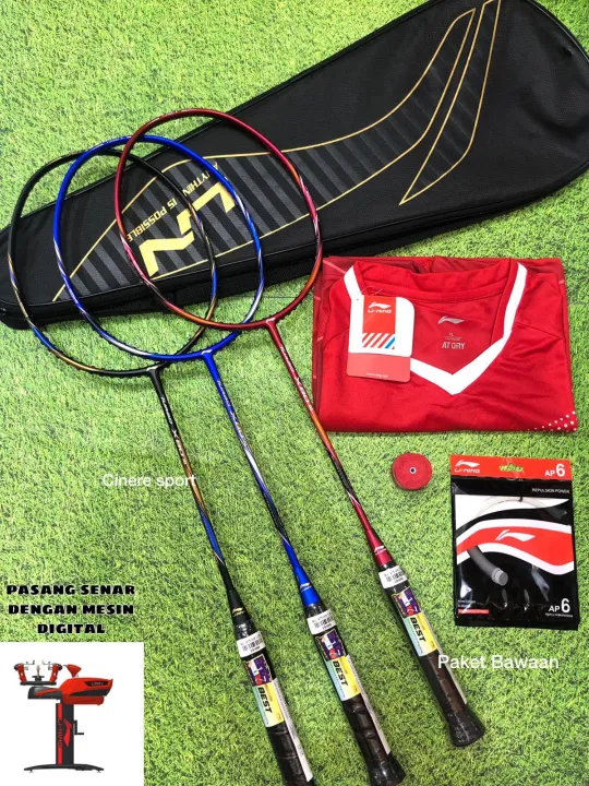 Raket Lining Turbo X80 X90 X 80 90 Gen iii 3 Bonus Lengkap Original ...