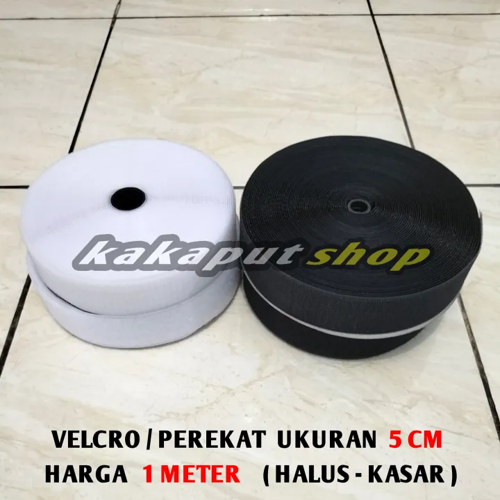 1 meter Velcro 5 cm/Perekat 2 in/perkat 2 in/5 cm 1 set (kasar dan ...