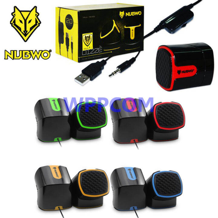 NUBWO ลำโพงคอมพิวเตอร์ PC โน๊ตบุค แบบ USB รุ่น NS-002 DIZZEE / NS-010 ...