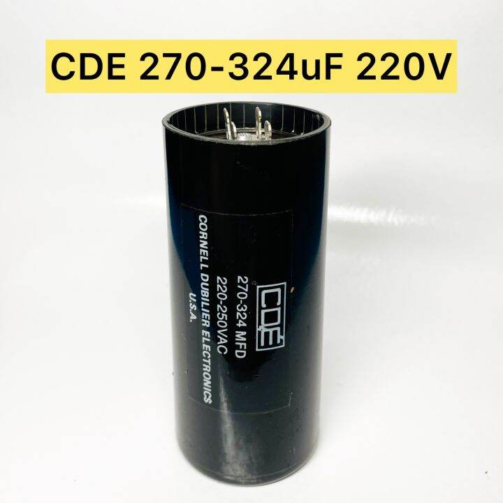 CDE 270-324 uF 220V Starting Capacitor Made in USA | Lazada PH