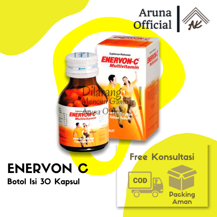 Enervon C Active Plus Zinc Botol Isi 30 Tablet Multivitamin 500 Mg ...