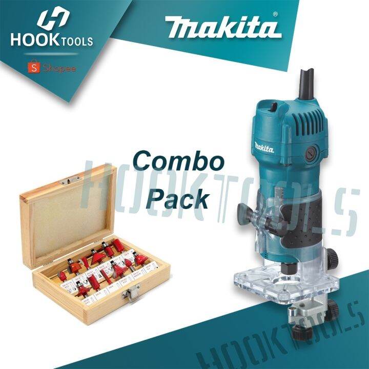 HOOK Tools MT3709 Router with 12pcs/set Bits 530W | Lazada PH