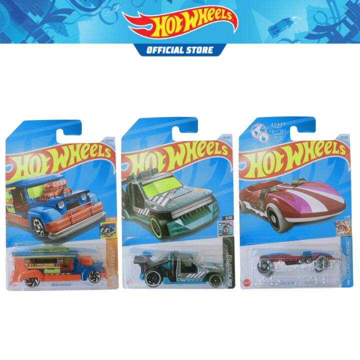 Hot Wheels Basic Car Die-Cast Vehicle Pack of 3 Road Bandit, Lolux ...