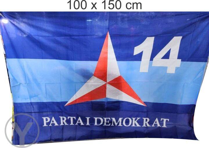 bendera tiang-bendera partai, bendera demokrat 100 x 150 | Lazada Indonesia