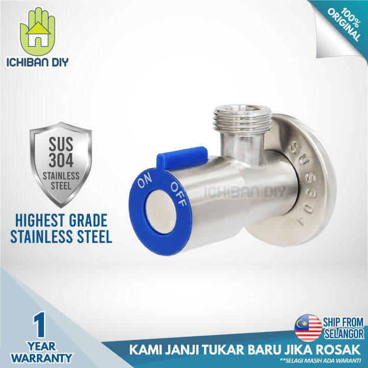 Stainless Steel SUS304 Stopvalve RA K101 - bathroom toilet stop valve ...