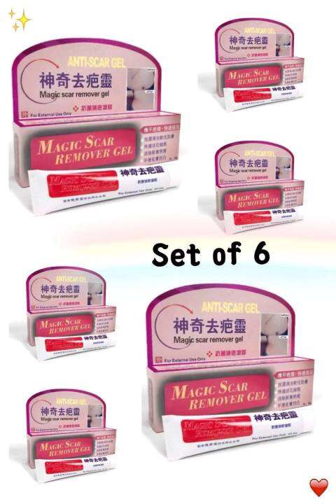 (SET OF 6) New package Scar Remover Gel Anti-Scar Magic Effective 40G ...