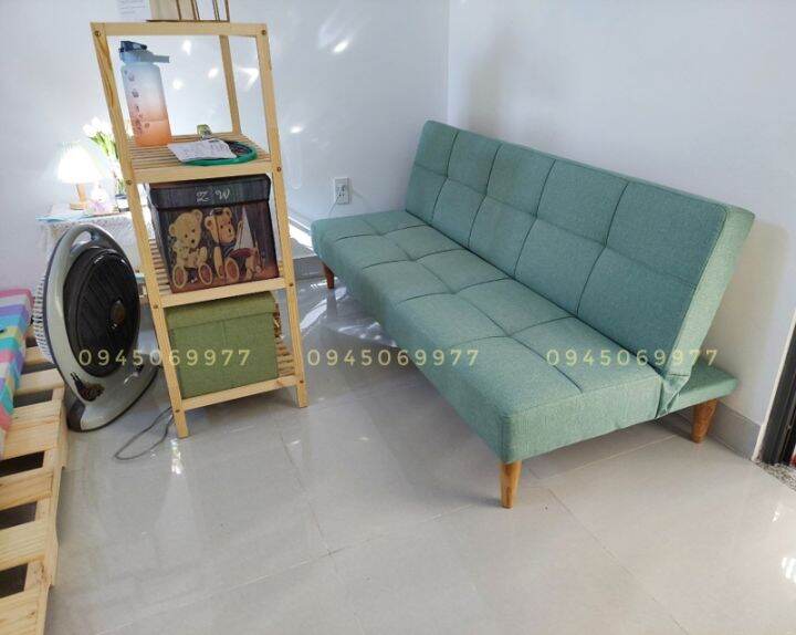 sofa bed/ sofa giường vải bố dài 1m75 khung gỗ sồi | Lazada.vn