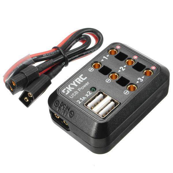 SKYRC 10A DC Power Distributor USB Output 5V with XT60/ Banana Plug ...
