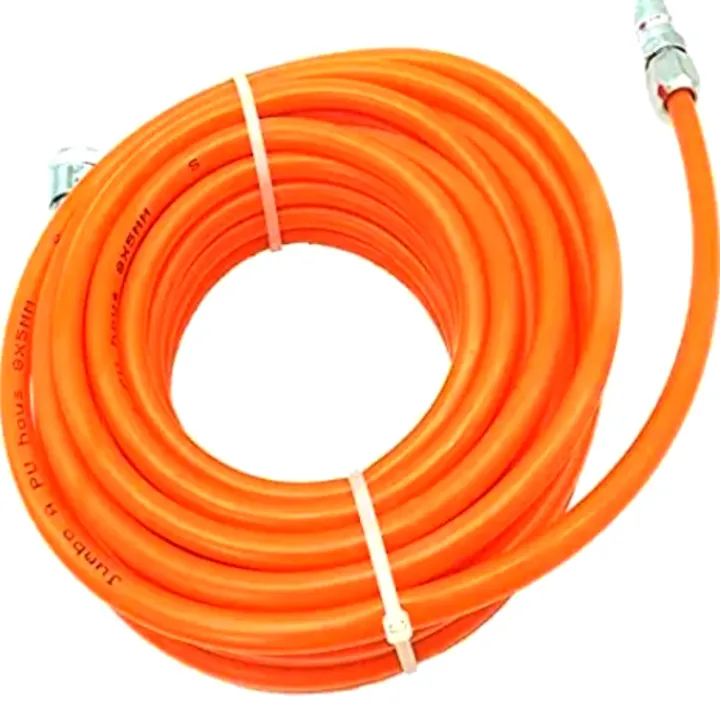 Selang Angin Panjang 15 Meter PU Hose 8 x 5mm Orange Plus Sambungan ...