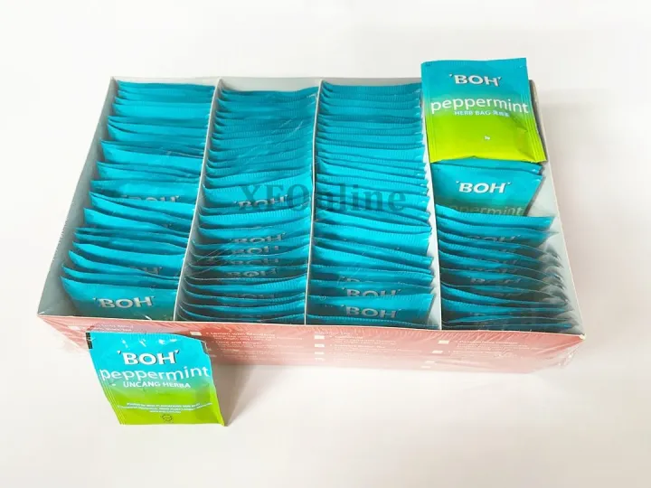 100's BOH Peppermint Herb Bag/ Uncang Herba (Catering Sachets) | Lazada