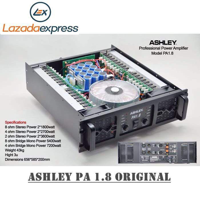 POWER ASHLEY PA1.8 PROFESIONAL POWER AMPLIFIER ASHLEY | Lazada Indonesia