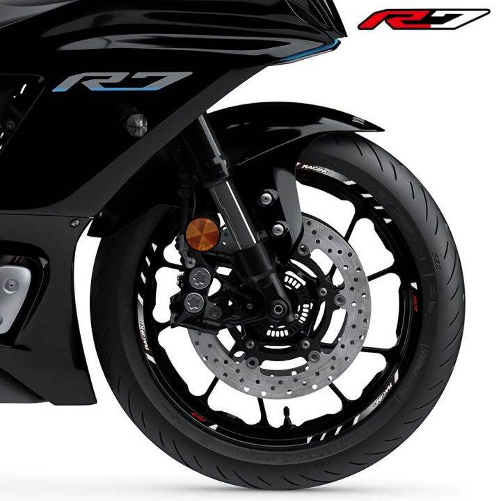 Motorcycle Outer rim stickers wheels film border reflective decals tire ...