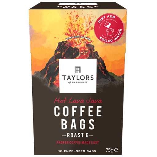 TAYLORS of Harrogate Hot Lava Java Coffee Bags Roast6 Ground Coffee 7 ...