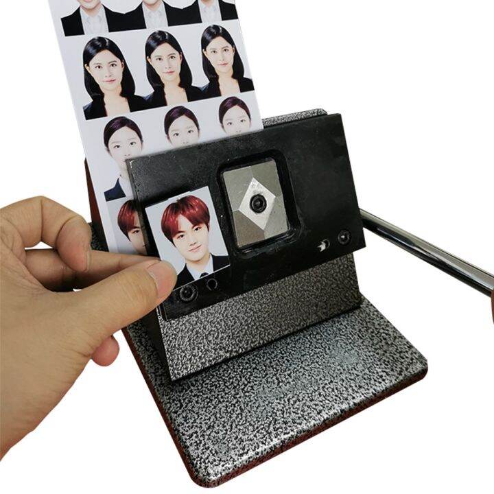 heavy duty Die photo cutter 1x1 inch 2x2 inch Passport Size Cutter ...