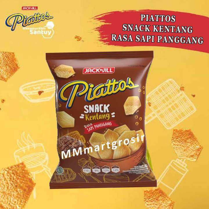 SNACK PIATTOS 6 KENTANG SAPI PANGGANG 35g | Lazada Indonesia