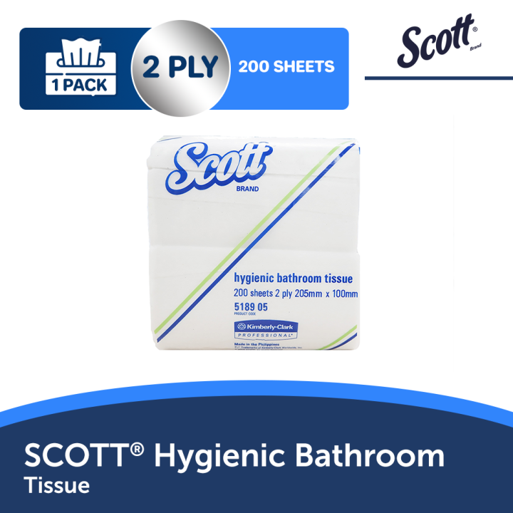 SCOTT® Hygienic Bathroom Tissue 200 sheets | Lazada PH