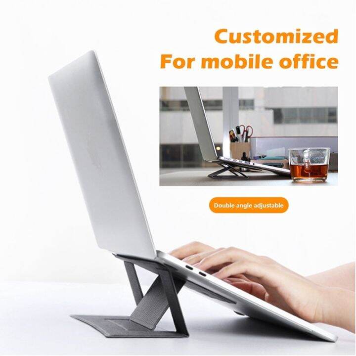 MOFT Ultra-thin Adjustable Laptop Stand Notebook Portable Collapsible Bracket Invisible Tablet ...