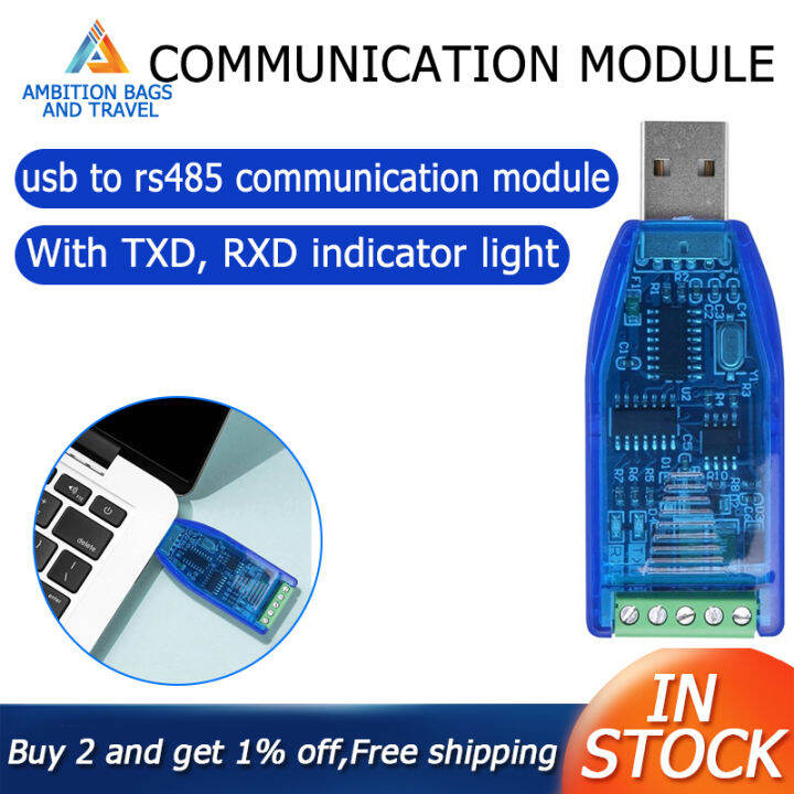 USB to RS485 Communication Module Bidirectional Half-Duplex Serial Line ...