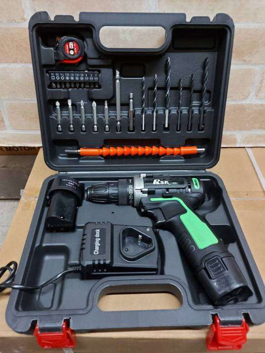 RSK สว่านไร้สาย 28V 2 ระบบ ปรับสปีดได | Lazada.co.th
