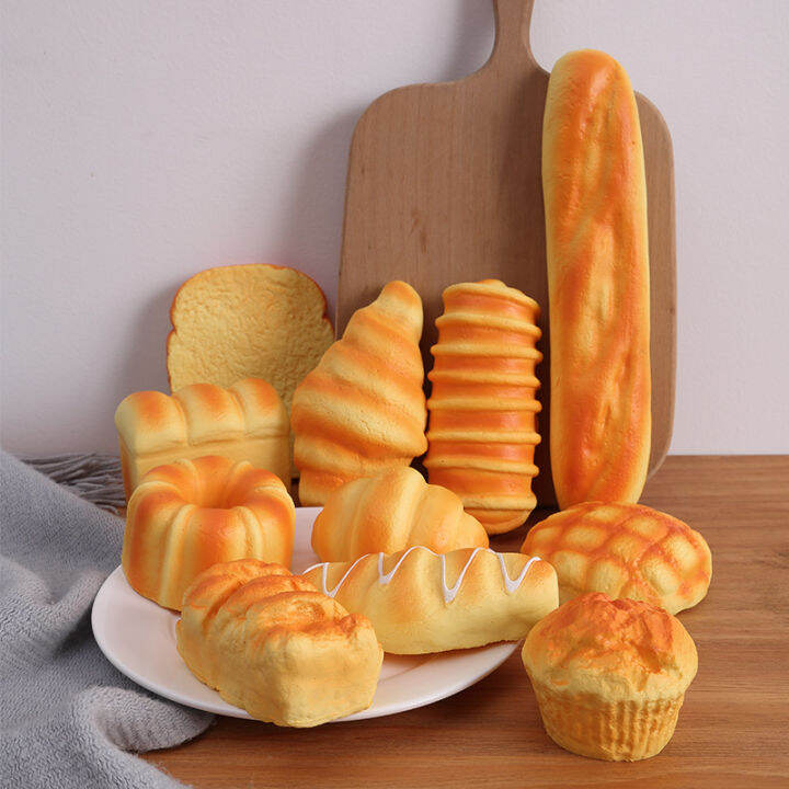Pretend Play Simulation Squishy Bread Toys Medium Mini Soft Cake ...