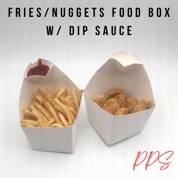 French Fries,Chips,Nuggets,Chicken Finger Food Box with Dip Sauce ...