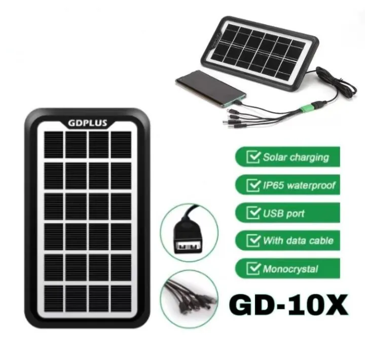 ( GD-10X ) GD Plus CLASS10 Solar Panel High Quality 6V Universal Charge COD [ MNK ] | Lazada PH