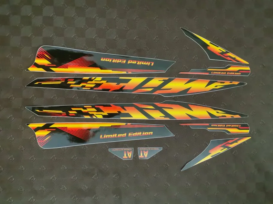 Yamaha Mio Amore Sticker Orange