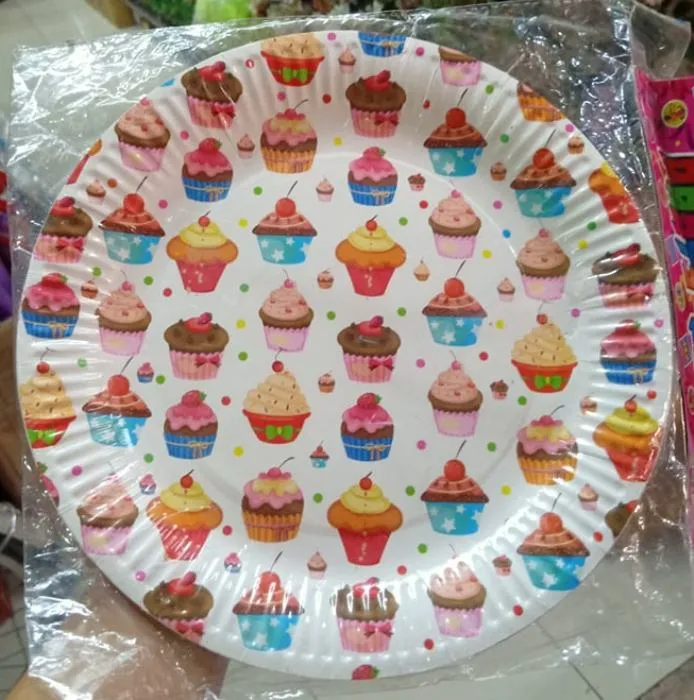 Paper Plate Cupcake design 10pcs sold per Pack | Lazada PH
