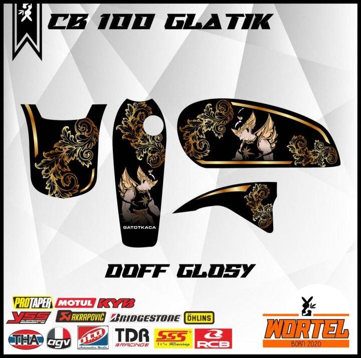 Striping CB 100-Sticker Lis Decal Motor CB 100 Glatik Wayang | Lazada ...