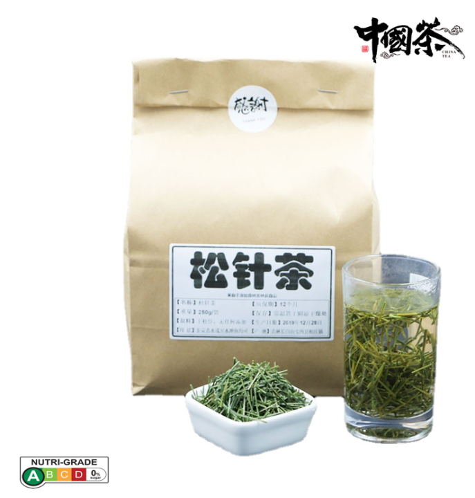 250g 松针茶 High Quality Changbai Mountain Wild Dry Pine Needle Tea Korean ...