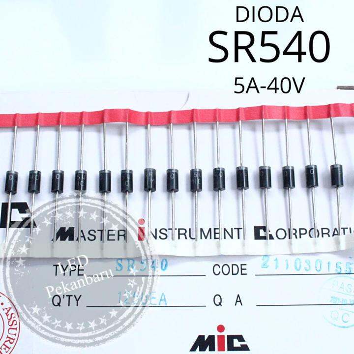 DIODA SR540 SR 540 MIC 5A 40V RENTENG DIODE SHOTTKY RECTIFIER SB540 ...